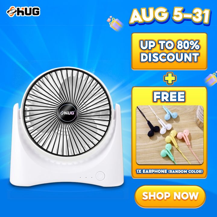 Portable Mini Thin Fan Blades Rechargeable Desk Fan Clip Mount Fan ...