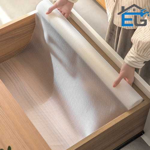 Clear EVA Cabinet Drawer Liners Mat Waterproof Anti-Slipping Cuttable ...