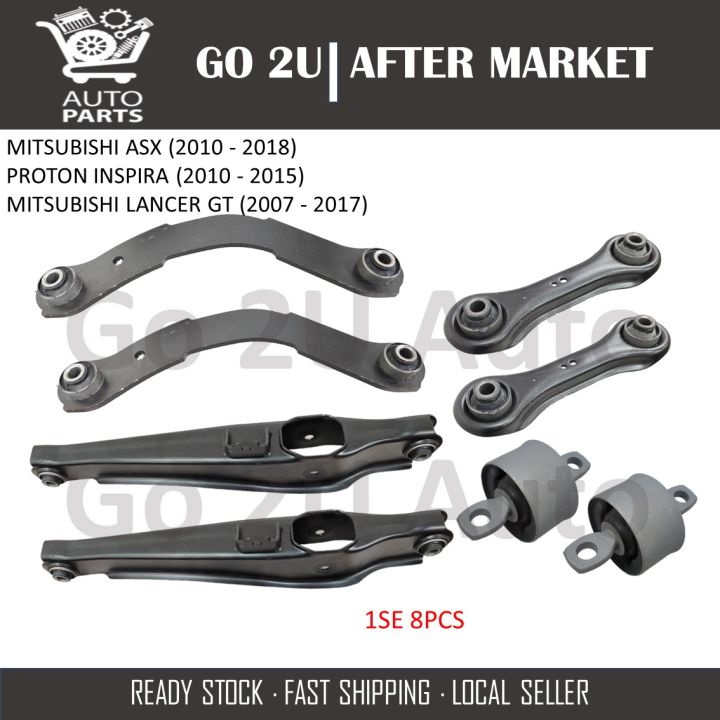 REAR LOWER ARM /UPPER ARM LONG AND SHORT / TRAILING BUSH 1SET 8PCS ...