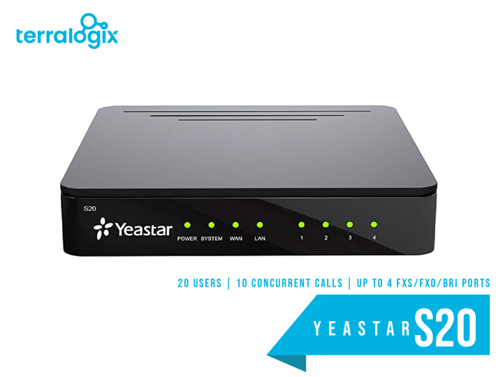 Yeastar S20 Vo IP PBX for Small Business w/ 1 FXO Module, 2 Trunklines ...
