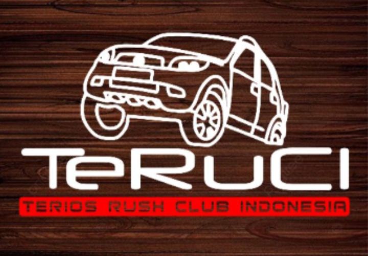 Cutting sticker logo TERUCI TERIOS RUSH CLUB INDONESIA bahan reflektif ...