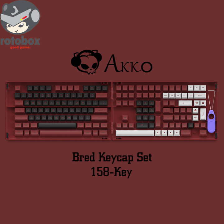 AKKO Bred Keycap Set (158-key) | Lazada PH