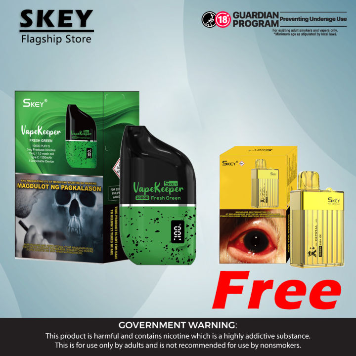 Skey 10000 10K Puffs Disposable Pods Vape Mods Legal Goods F18 | Lazada PH