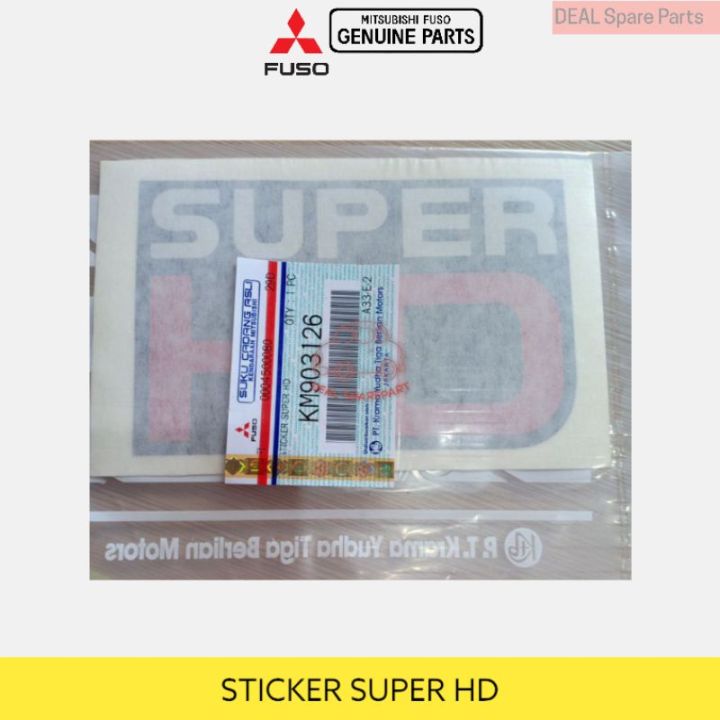 Sticker Stiker Label SUPER HD Original Mitsubishi Canter KM903126 ...