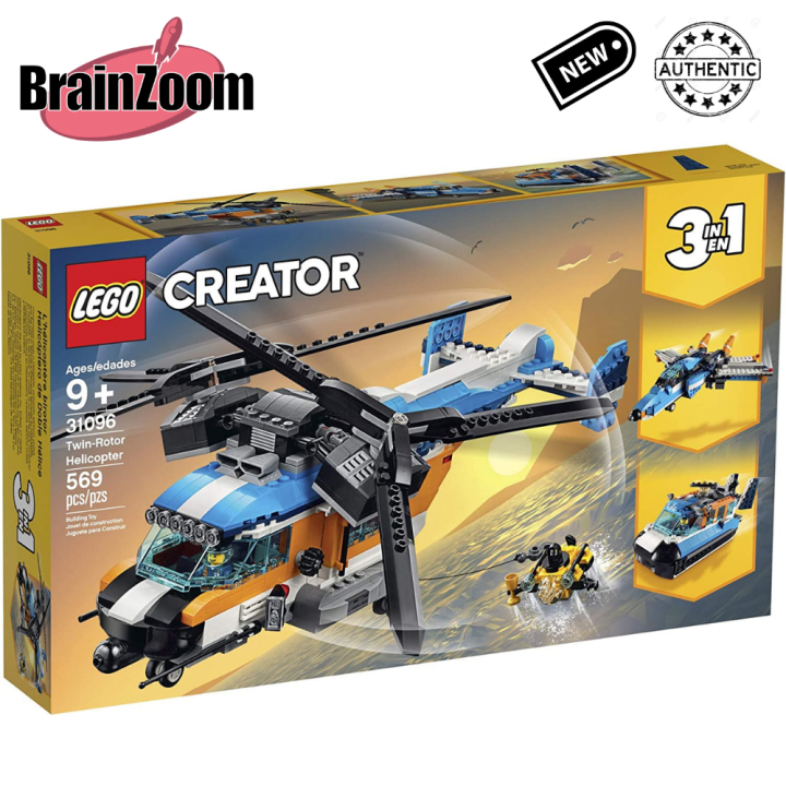 LEGO Creator, Twin-Rotor Helicopter 31096 Building Blocks | Lazada PH