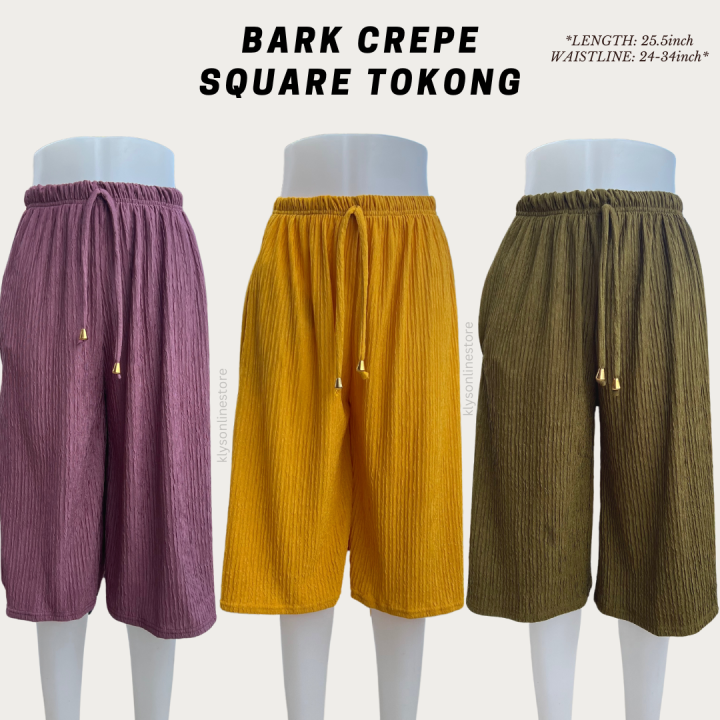 Bark Crepe Tokong For Women With Side Pocket | klys bargain | Lazada PH