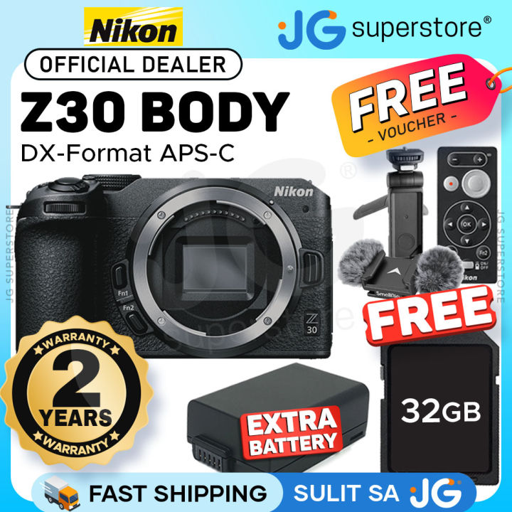 Nikon Z Series Z30 Mirrorless Vlogging Camera with 20.9 Megapixel DX ...
