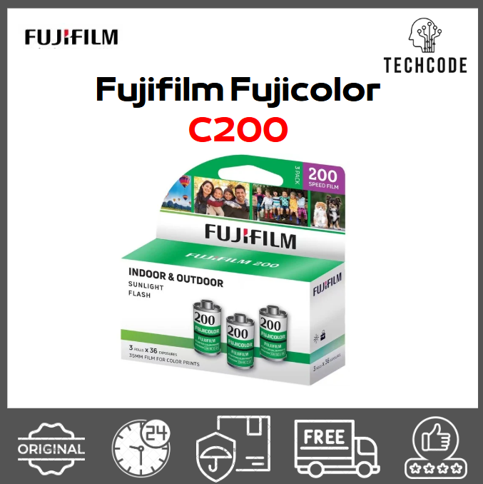 Fujifilm Fujicolor 200 35mm Color Negative Film (35mm Roll Film, 36 ...