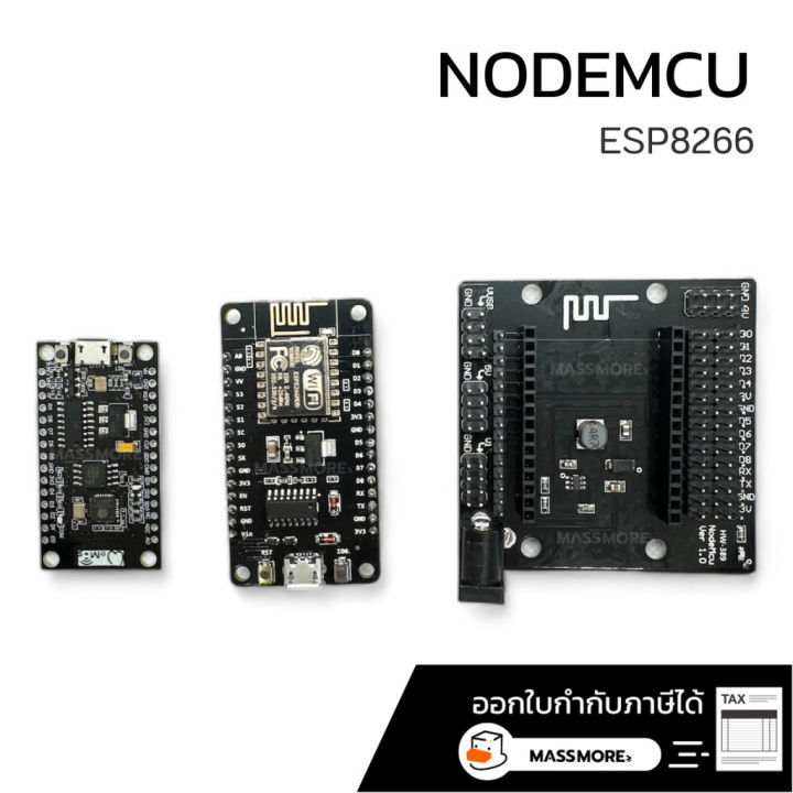 NodeMCU V3 บอร์ด ESP8266 Arduino Lua WIFI หน่วยความจำ Flash 32MB USB-Serial CH340G | Lazada.co.th
