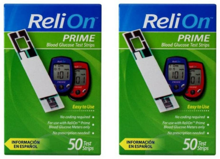 Reli On ReliOn Prime Blood Glucose Test Strips, 50 Ct (2 Pack) | Lazada PH