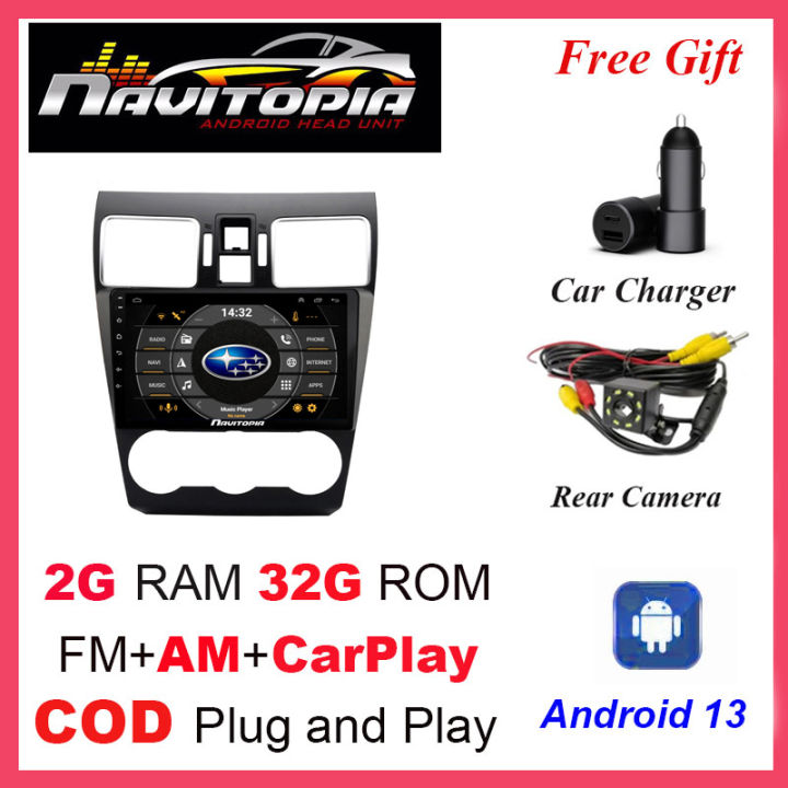 NAVITOPIA Android 13 Car Radio Stereo Receivers for Subaru Forester ...