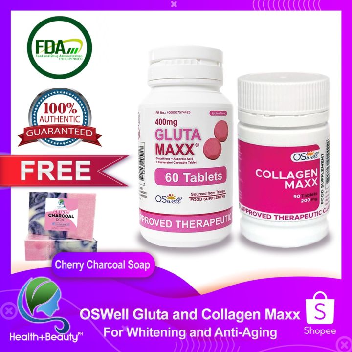 OSWell Gluta Maxx and Collagen Maxx Whitening and Anti-Aging Perfect ...