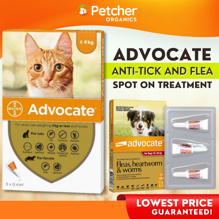 Advocate Spot on Solution with FREE Sticker Anti Tick Anti Flea for ...