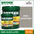 Boysen Color Series Permacoat Semi-Gloss Latex Ashton Gray B7503 ...