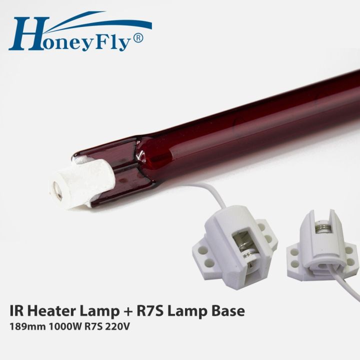 Honeyfly 1ชิ้น J189 220V 1000W หลอดฮาโลเจนอินฟราเรด189มม. เกลียวเดี่ยวท่อทำความร้อน R7s สำหรับไฟ ...