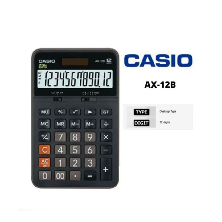 Casio Ax-12B Value Series Shop and Field Calculators (100% Original) | Lazada PH