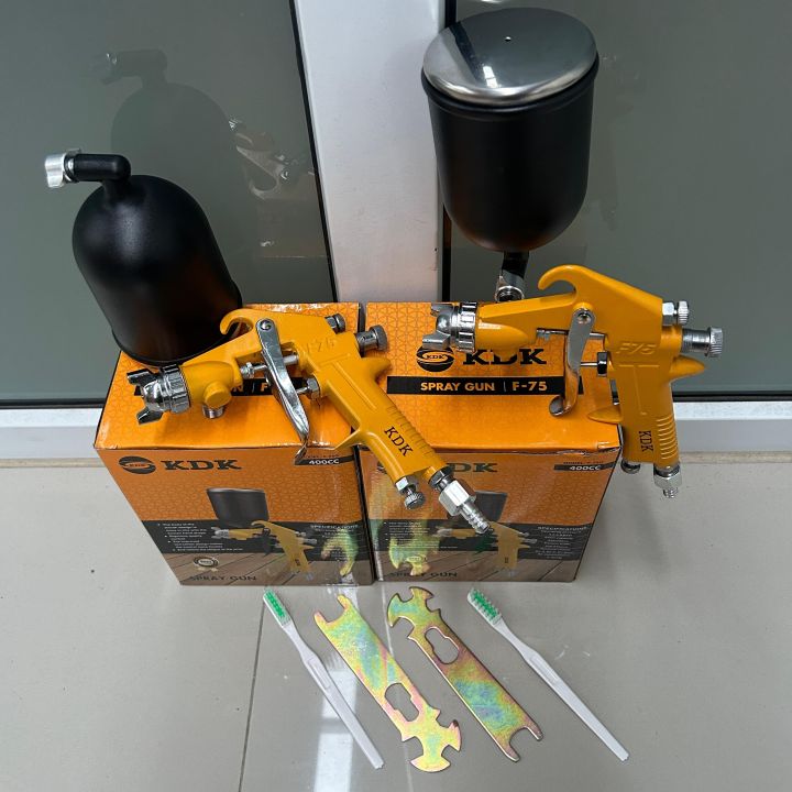 SAGOLA Spray Gun F75 G Tabung Atas 400 ml / Alat Semprot Cat Mobil ...