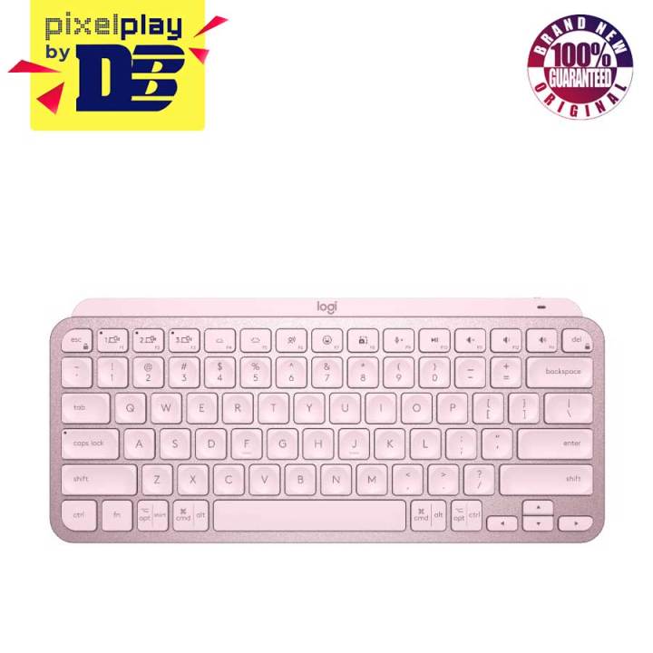 Logitech MX Keys Mini Minimalist Wireless Illuminated Keyboard (Rose ...