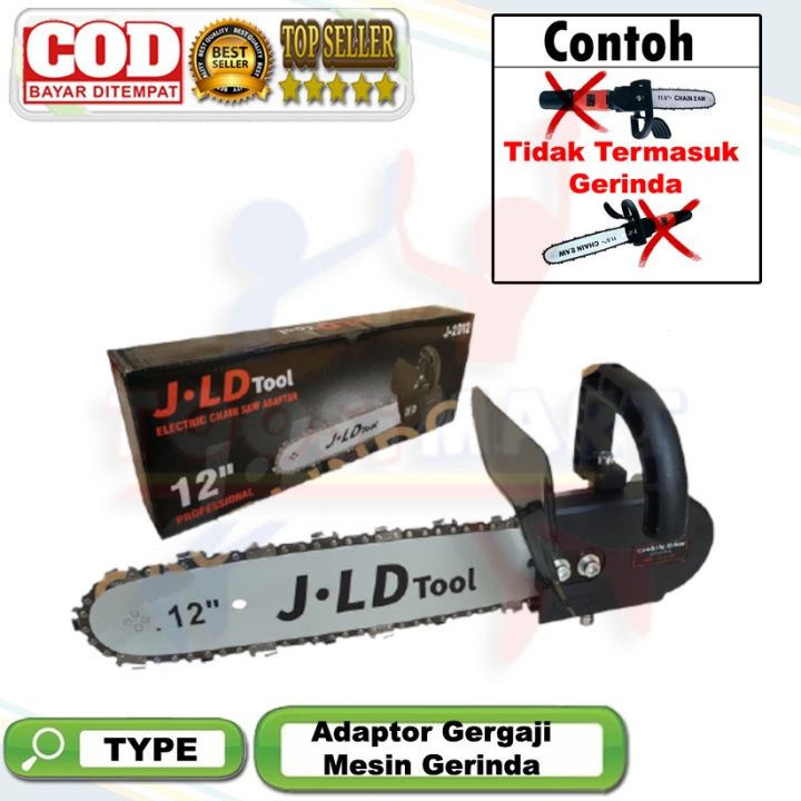 Jld Chain Saw Adaptor Mini Chain Saw 12 Inch Gerinda Chainsaw | Lazada ...