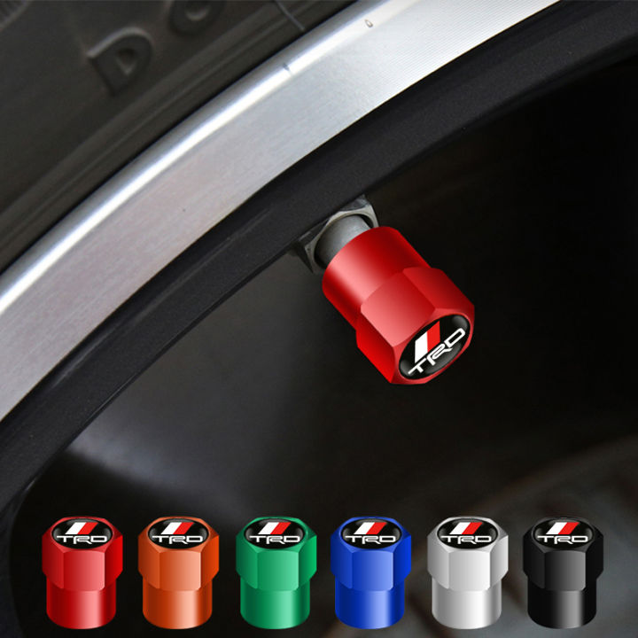 4pcs TRD Car Wheel Tire Valves Tyre Stem Air Caps Cover | Lazada PH