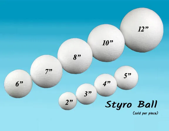 White Foam Christmas Balls Ornaments Xmas tree Hanging Pendant Round ...