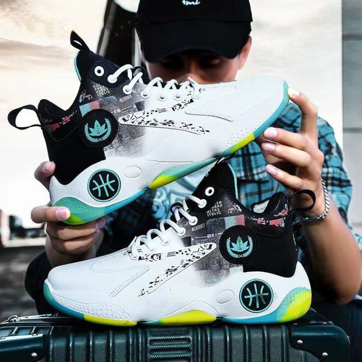 Basketball Shoes High Cut Sports Shoes for Men White Shoes Black Shoes ...