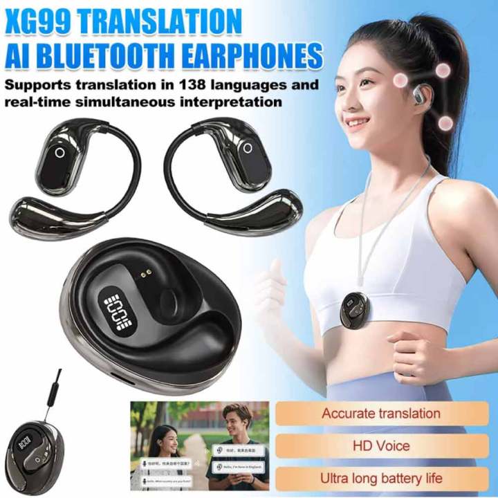 NEW Wireless Translator Earbuds 138 Languages Real Time AI Translation ...