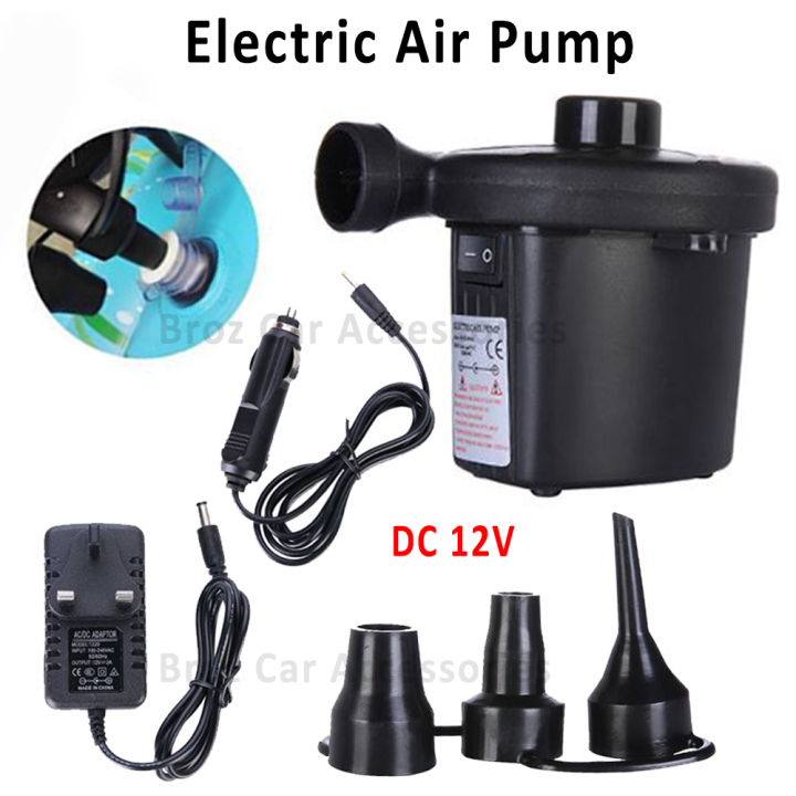 Electric Air Pump Inflator Deflator Home Car Swimming Pool Swimming Ring Inflatable Bed 3 Pin ...