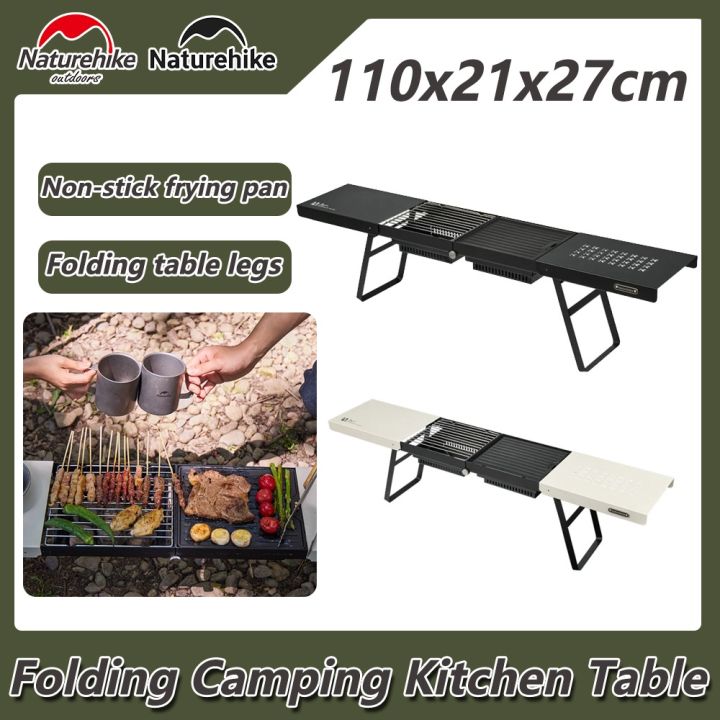 Naturehike 2024 Folding Camping Kitchen Table Barbecue Picnic Foldable ...
