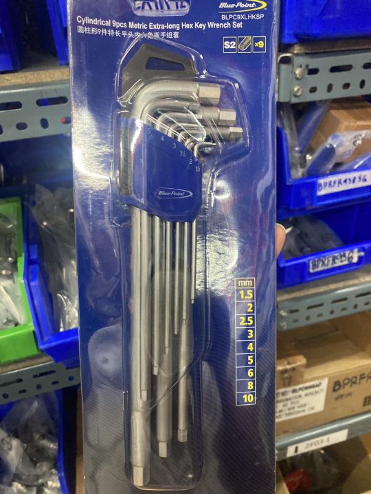 BLUE-POINT NO.BLPC9XLHKSP L-Shape Hex Keys Wrench Set 9pcs Factory Gear ...