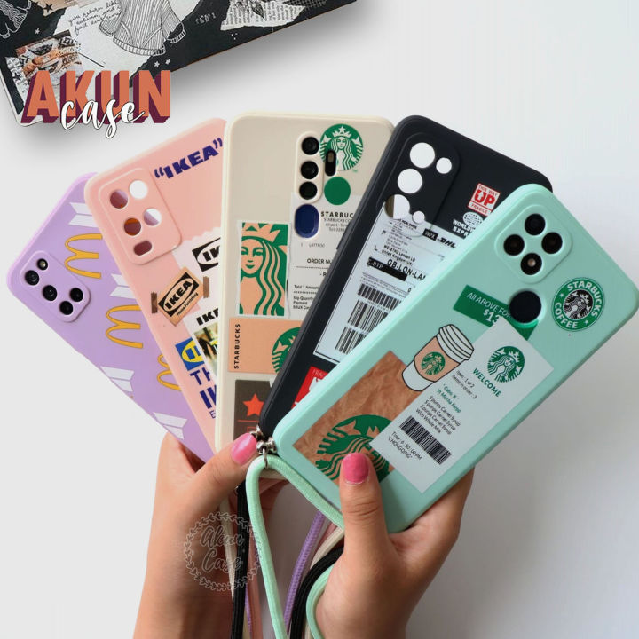 Softcase Macaron + Tali UV02 Camera Protection For OPPO A58 A78 A77S A57 2022 A17 A76 A96 A16 ...