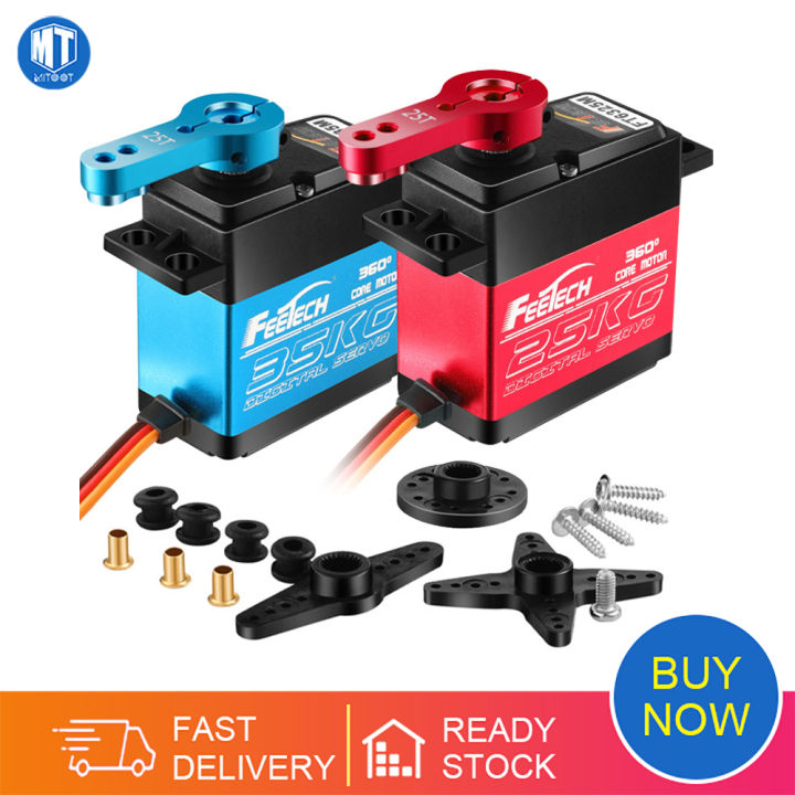 FEETECH FT6325M FT6335M Servo ดิจิตอล7.4V 25กก.35กก.360องศาแม่เหล็ก ...