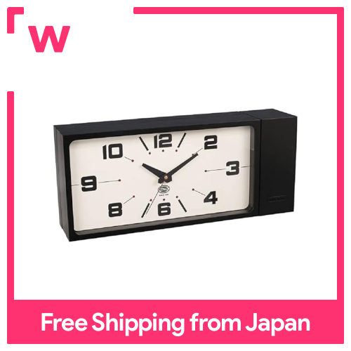 Dulton Double Face Clock Rectangle Black Manly wall clock, double-sided ...