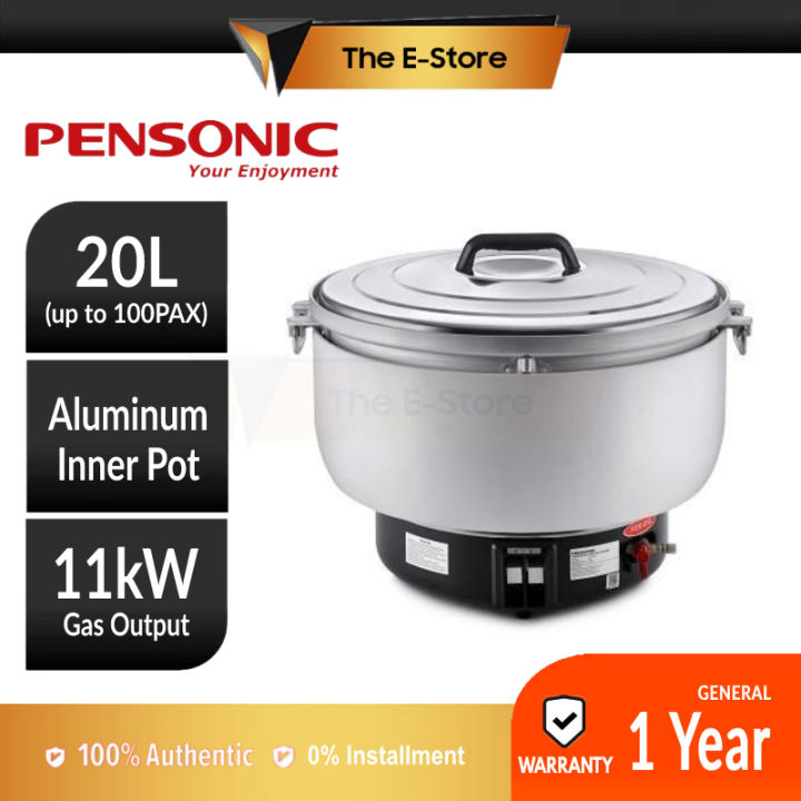 Pensonic Commercial Rice Cooker (10L / 20L) | PGR-8100 PGR-8200 (Gas ...