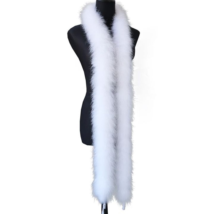 50G Marabou Feather Boa For Shawl Turkey Plumes On Ribbon Wedding Dress ...