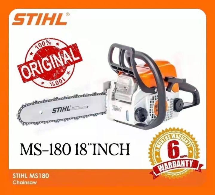 [100% ORIGINAL] STIHL MS180 CHAINSAW WITH 18" GUIDE BAR & CHAIN - MS180 ...