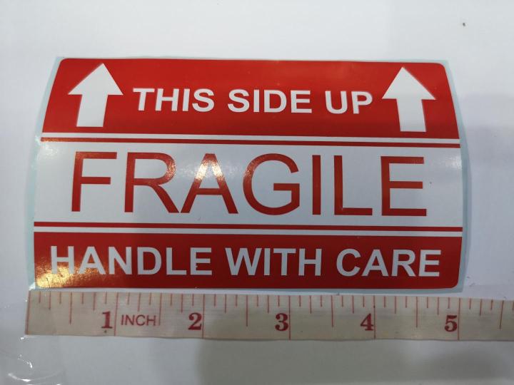 Fragile sticker label 3 inches x 5 inches 50 pcs | Lazada PH