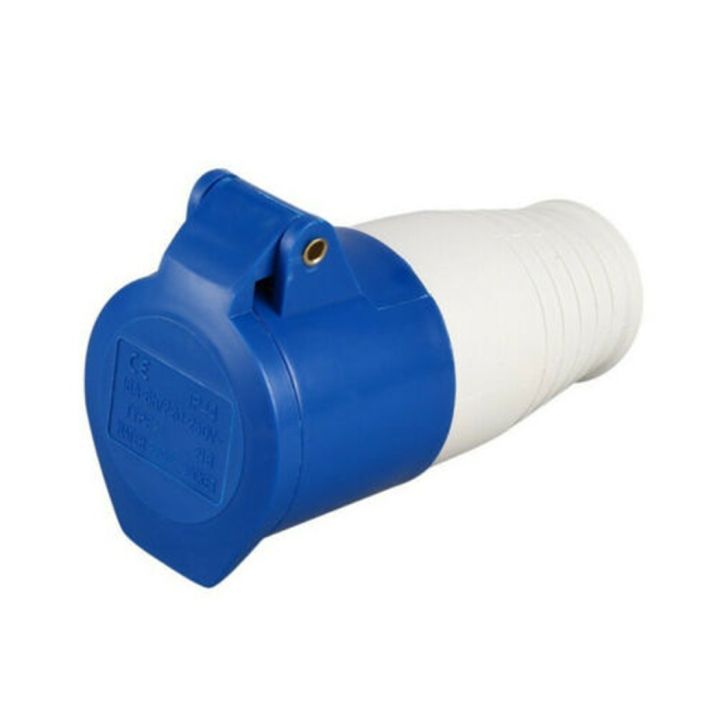 MYTOOLS Impact Resistant 240V 16A Blue Industrial Plug & Socket Combo ...