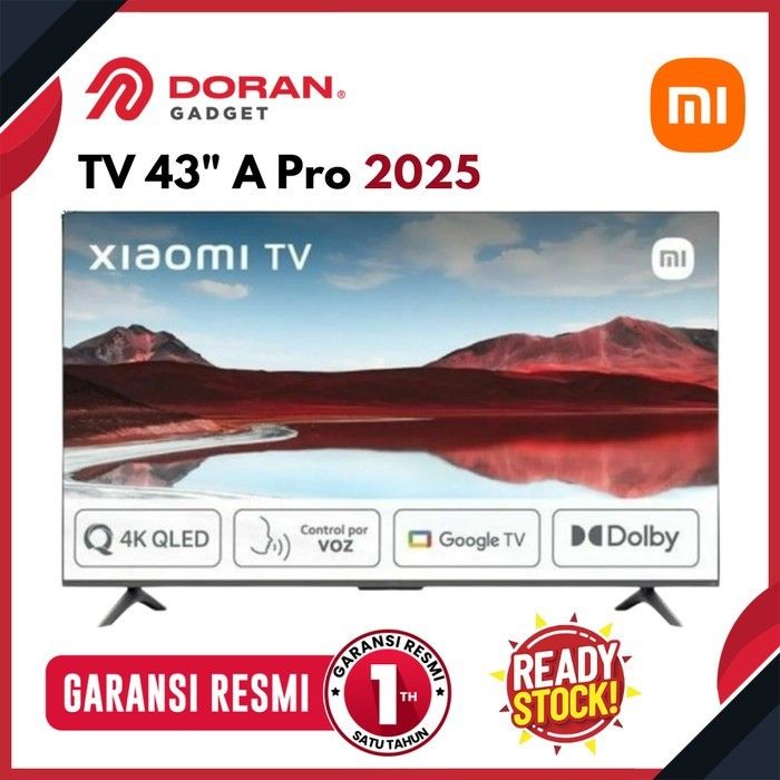Xiaomi TV 43 Inch A Pro 2025 4K UHD - Google TV HDR10 with Dolby Audio ...