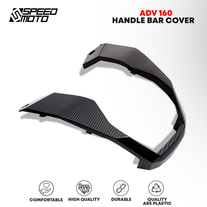 MOKOTO ADV 150 / ADV 160 HANDLE BAR MOUNT COVER CARBON / FORGED CARBON ...