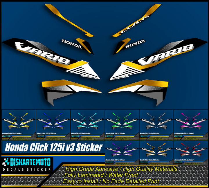 Honda Click 125i V3 Sticker Vario | Lazada PH