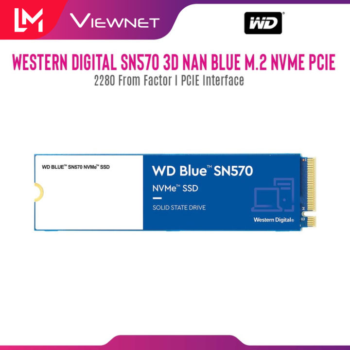 WD Western Digital Blue SN570 NVMe SSD (250GB / 500GB / 1TB / 2TB) | Lazada