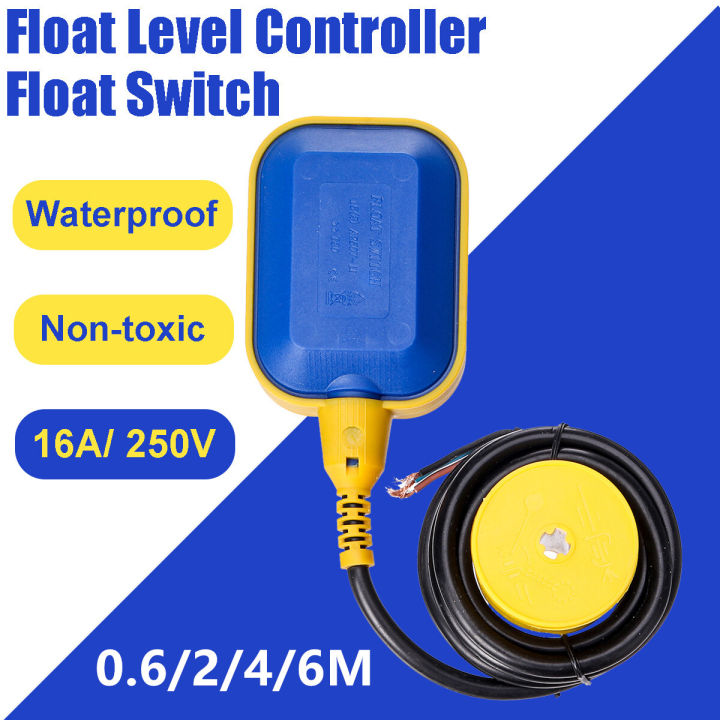 Float Level Control Switch Automatic Cable Water Pump Submersible Controller Sensor Liquid Fluid ...