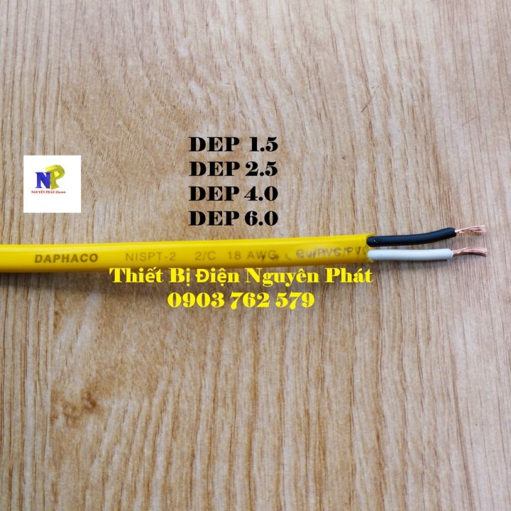 [DAPHACO] Dây Đôi Mềm OVAL DẸP, Ruột Đồng (1.5, 2.5,4.0 & 6.0), Cách Điện Và Vỏ Bảo Vệ Bằng PVC ...