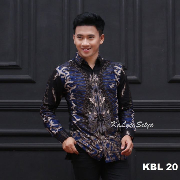 [ Batik Lapis Furing ] Kemeja Batik Lengan Panjang Pria Batik Lapis Furing Batik Pria Formal ...