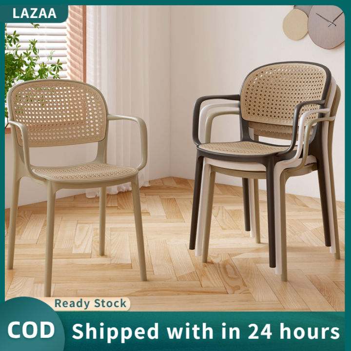 Imitation Rattan Dining Chair Plastic Kerusi plastik Kerusi Makan ...