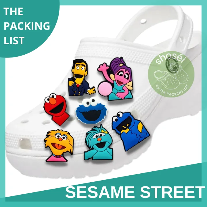 Sesame Street Crocs jibbitz pins Charm Clogs accessories Cookie Monster ...