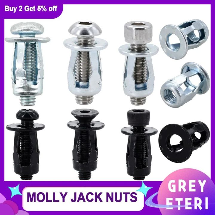 Petal Shape Metal Rivet Nut Screw Hexagonal Phillips Bolt Panel License ...