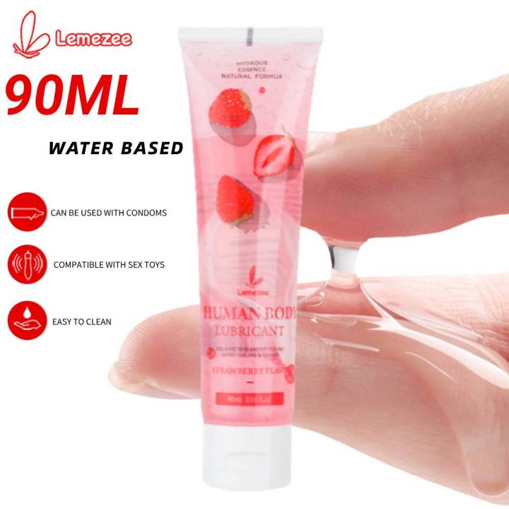 Lemezee 90ML Lubricant Water Soluble Lubricant Gel Sex Lube Health tasteless Flavored Gel ...