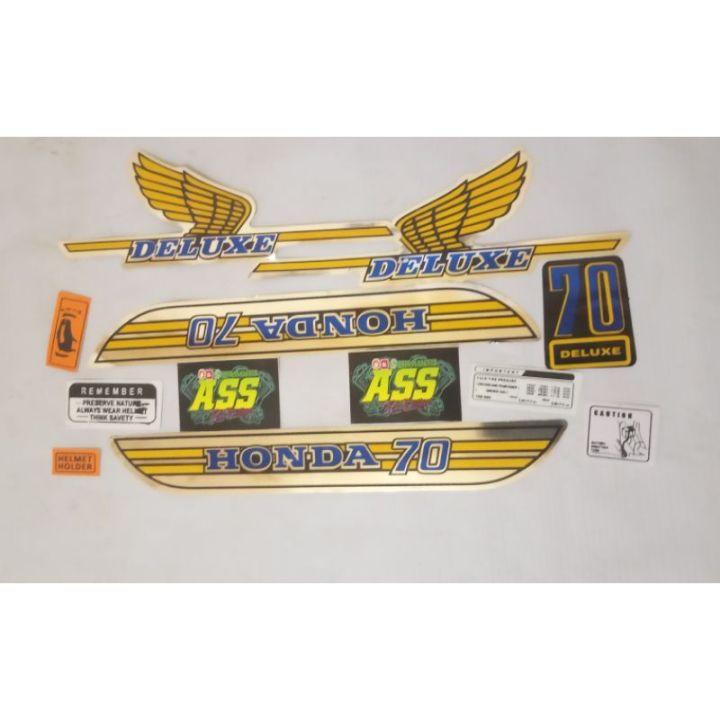 Striping C70-Sticker honda C70 kuning costume terbaik | Lazada Indonesia